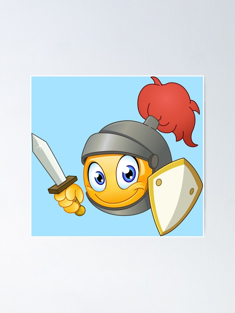 "Knight emoticon" Poster for Sale by yayayoy | Redbubble