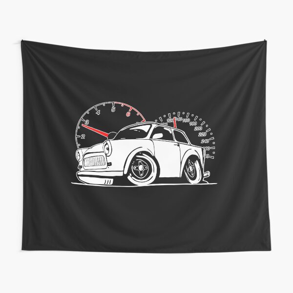 "Trabant 601 racing cardboard DDR OldSchool Tuning Low" Tapestry by ...