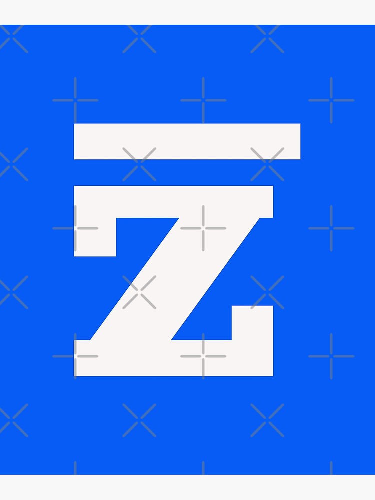 Póster «Letras del alfabeto, alfabeto Z» de ZOMBAi | Redbubble