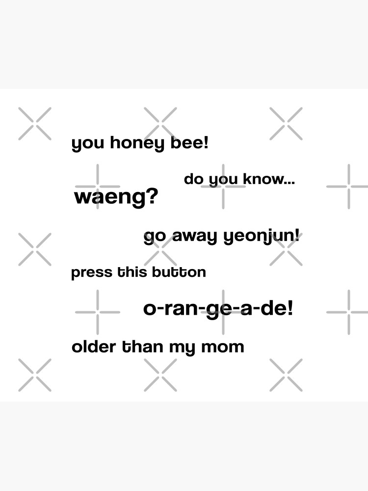 "TXT Tomorrow x Together - Funny Quotes Pack Black [BUY MEDIUM OR ...