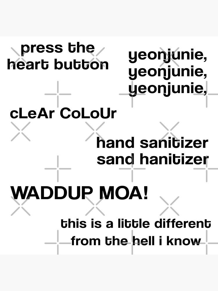 "TXT Tomorrow x Together - Funny Quotes Pack Black [BUY MEDIUM OR ...