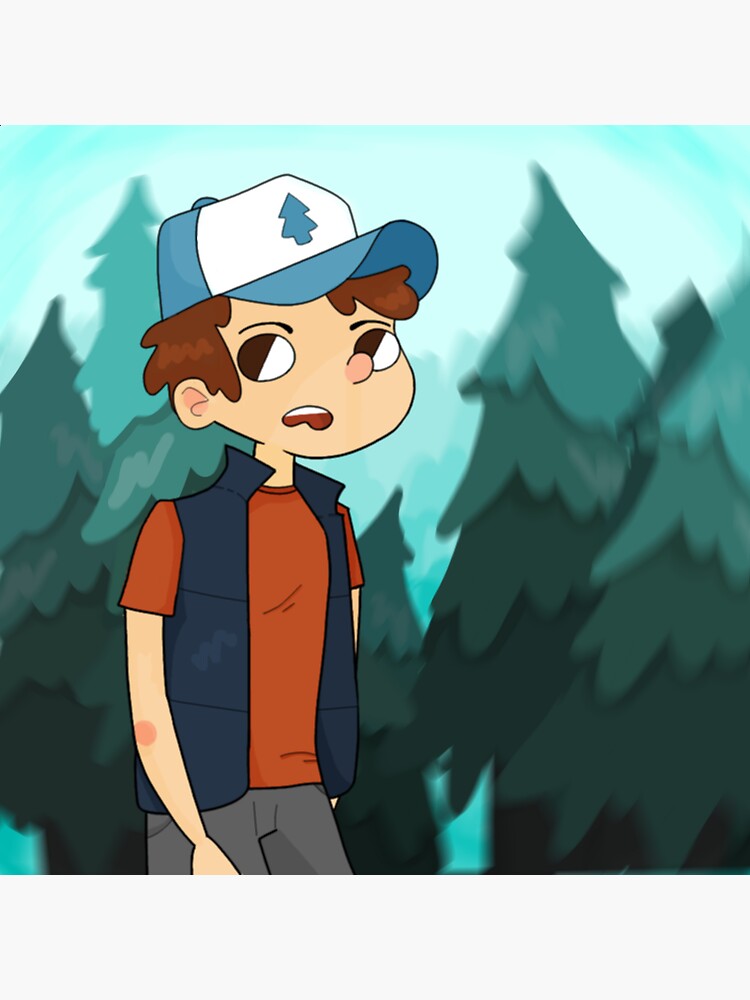 "Gravity Falls Dipper Pines" Sticker for Sale by blueecofreak | Redbubble
