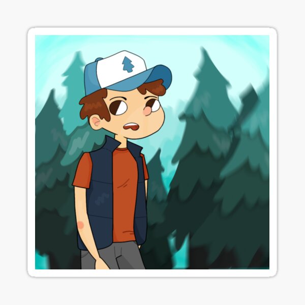 "Gravity Falls Dipper Pines" Sticker for Sale by blueecofreak | Redbubble