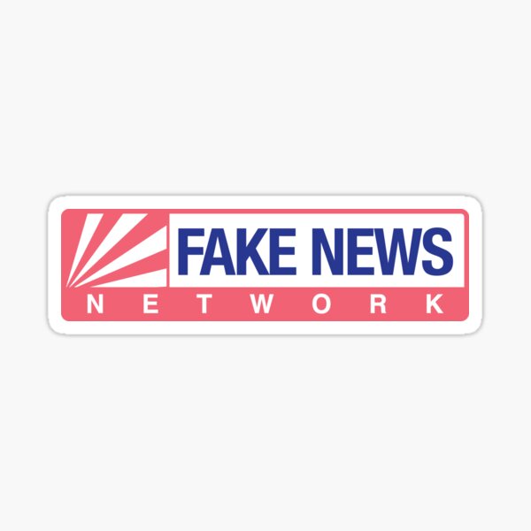 "Fake News Network Logo " Sticker by isitnoor | Redbubble