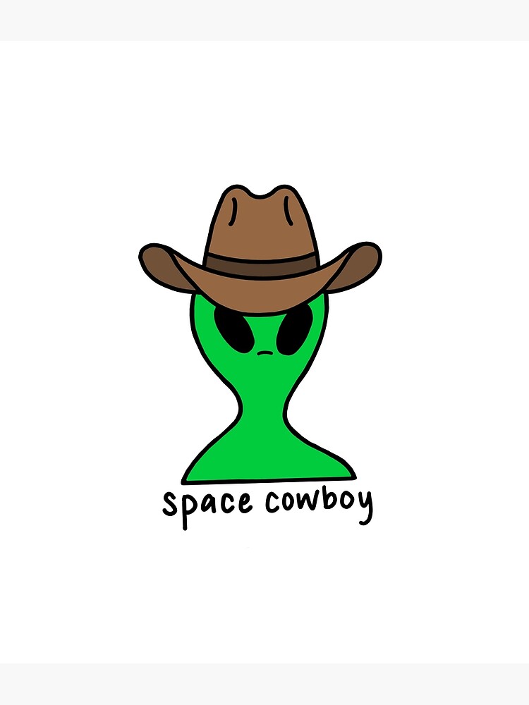 "Space Cowboy Kasey Musgraves Alien" Art Print by lilchet | Redbubble