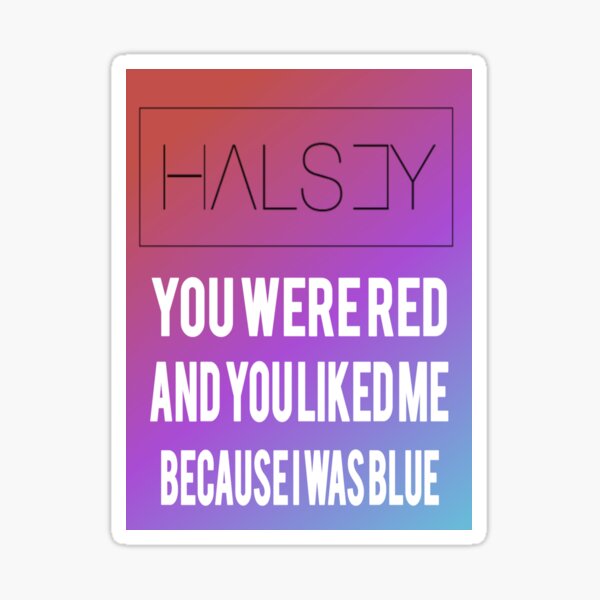 "Halsey colors" Sticker for Sale by Tishisnotonfire | Redbubble