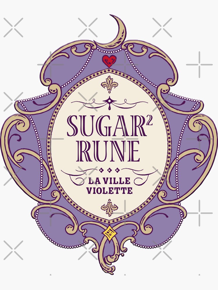 "Sugar Sugar Rune Logo" Sticker for Sale by PeachPantone | Redbubble