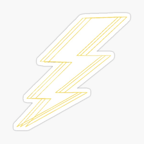 "yellow lighting bolt layered trippy vsco sticker" Sticker by ...