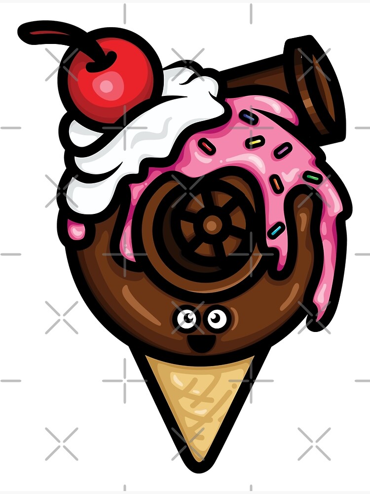 Póster «Cutest Turbo - Fresa / Chocolate con helado de chispas» de ...