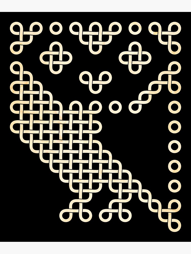 "Celtic BBC Micro Owl" Sticker for Sale by DramatisPaws | Redbubble