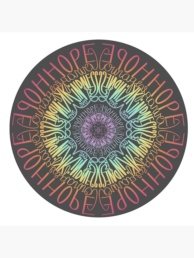 "Hope, Courage, Kindness, Love Sticker" Poster for Sale by SKoonsman ...