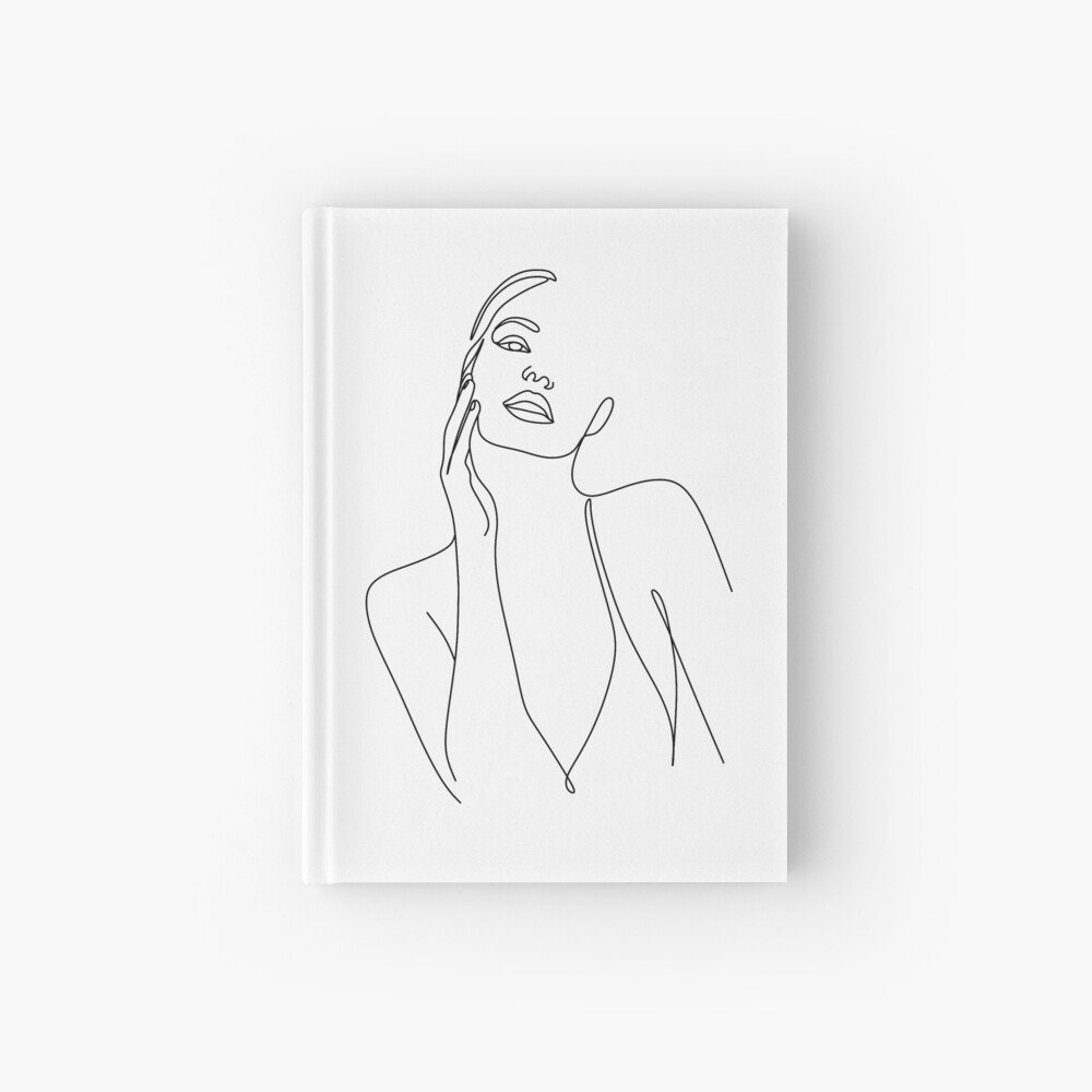 Minimal Line Art Woman Face Ii Art Print By Nadja Line Art Drawings