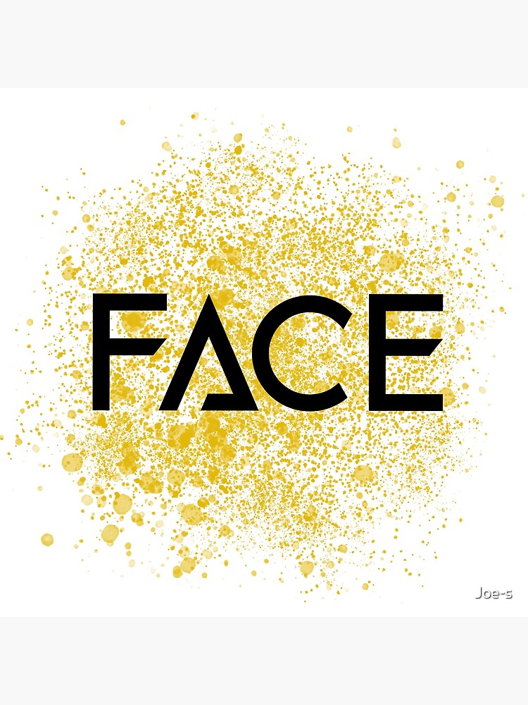 "Face on Yellow Splatter" Poster for Sale by Joe-s | Redbubble