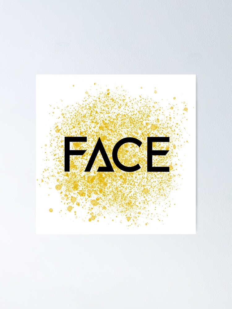 "Face on Yellow Splatter" Poster for Sale by Joe-s | Redbubble