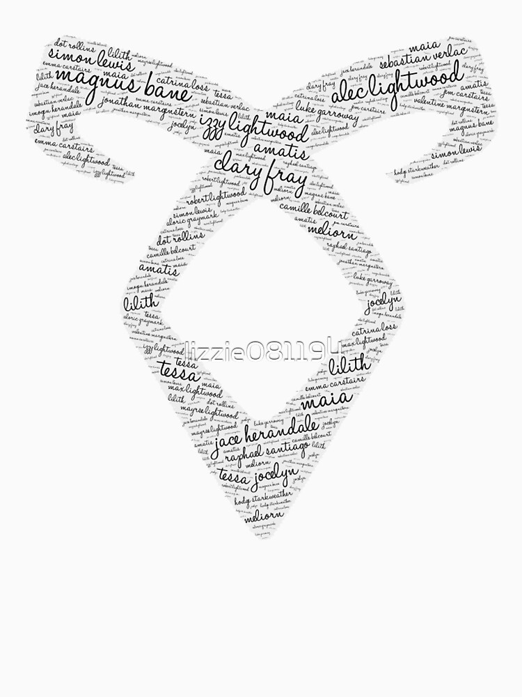 "shadowhunters word art" T-shirt for Sale by lizzie081194 | Redbubble ...