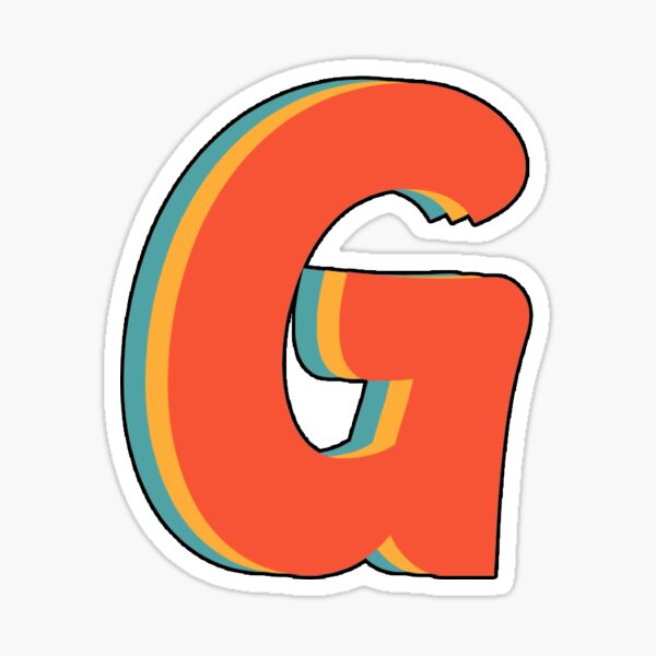 "Letter G" Sticker for Sale by njxstickers | Redbubble