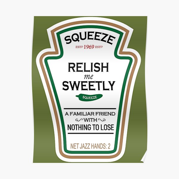"Funny Customizable Sweet Relish Label - please view artist notes to ...