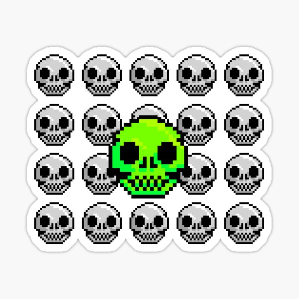 "Multi BoneHead" Sticker by LZBennett | Redbubble