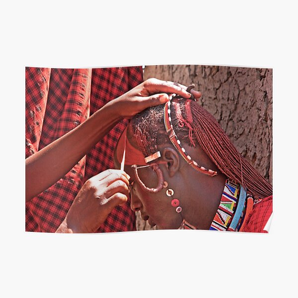 "Masai Face Paint" Poster for Sale by pdecocco | Redbubble