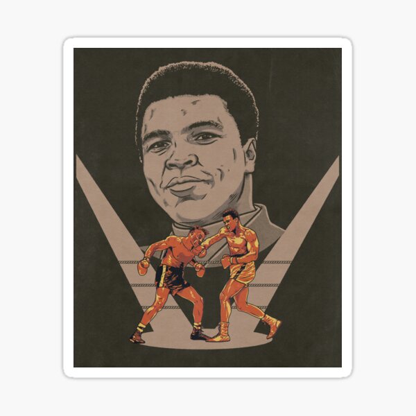 "muhammad ali retro poster" Sticker for Sale by pulporosa | Redbubble