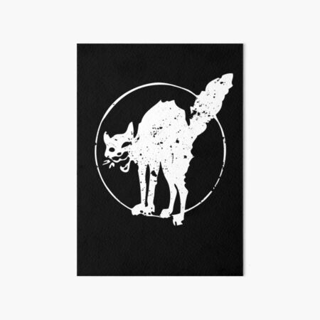 "Sabo-Tabby Anarchist Black Cat" Art Board Print for Sale by LaBearDod ...