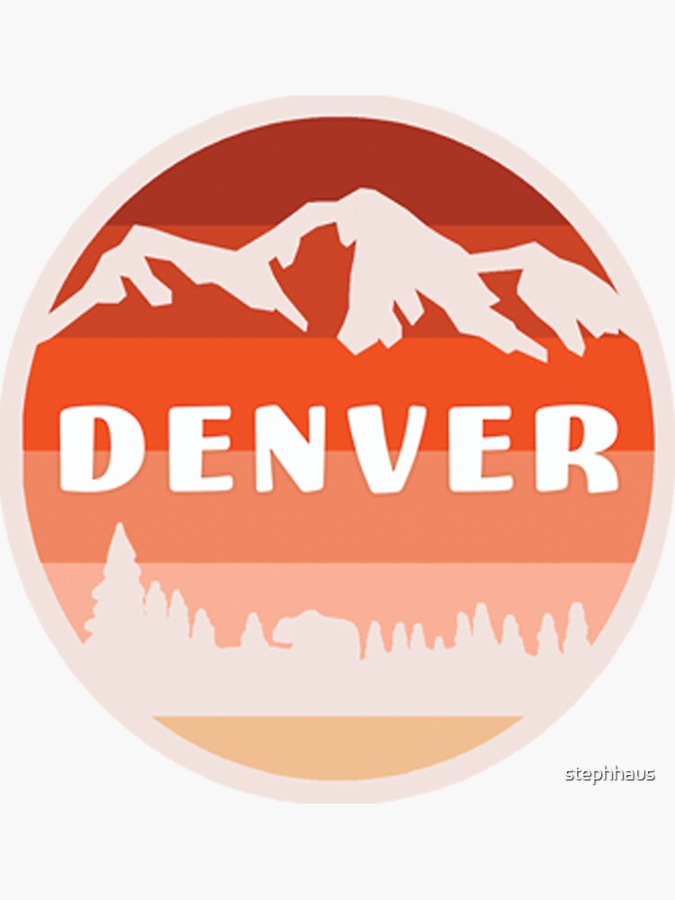 "Denver, CO" Sticker for Sale by stephhaus | Redbubble