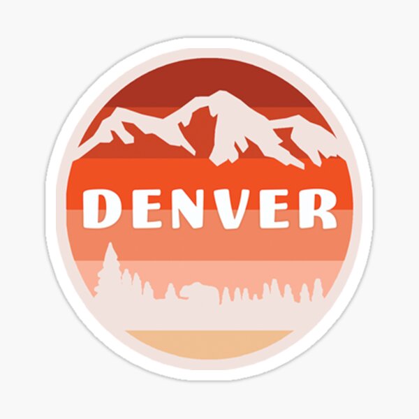 "Denver, CO" Sticker for Sale by stephhaus | Redbubble