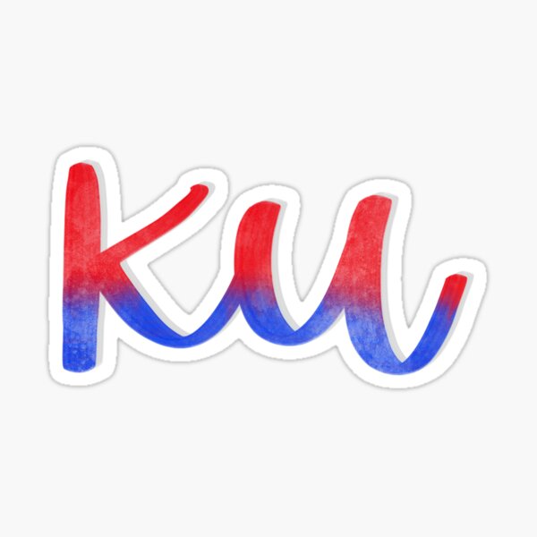 "Kansas university" Sticker by maddiesiegel | Redbubble