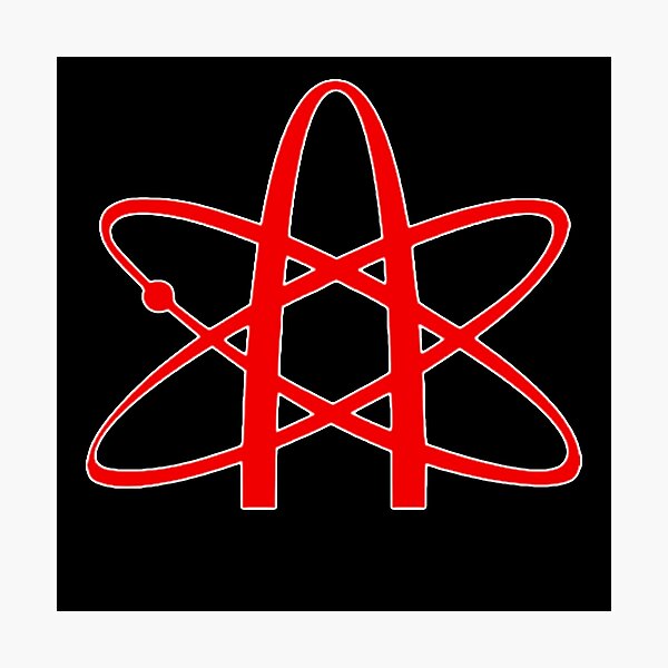 Lámina fotográfica «Máscara de símbolo de ateos» de BigRedDot | Redbubble