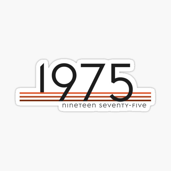 "1975" Sticker for Sale by s2ray | Redbubble