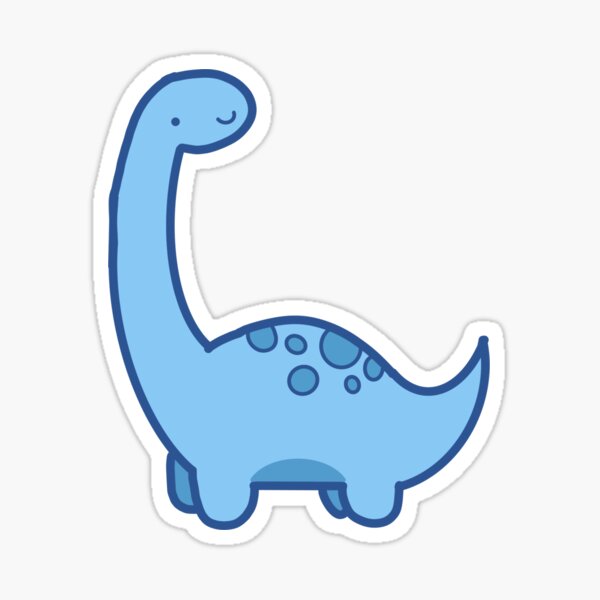 "Blue Dinosaur " Sticker for Sale by lacy2313 | Redbubble