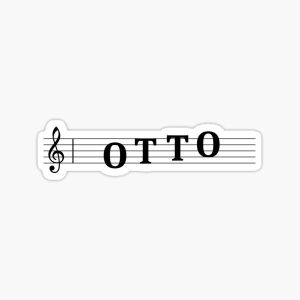 "Name Otto" Sticker for Sale by gulden | Redbubble