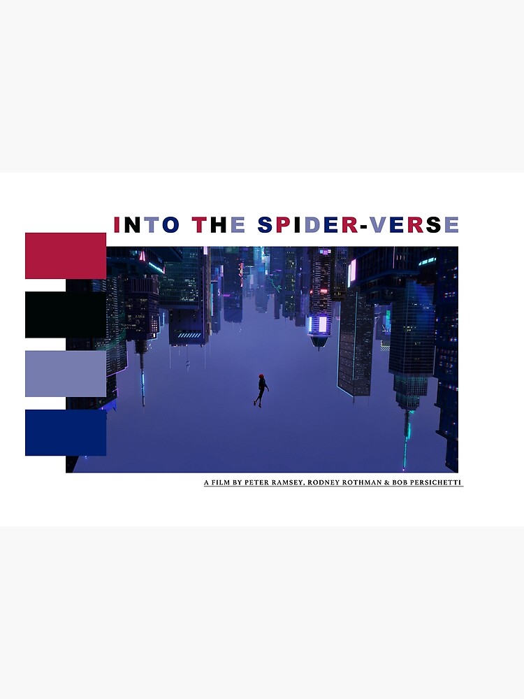 Into The Spider-verse Colour Palette Premium Matte Vertical Poster