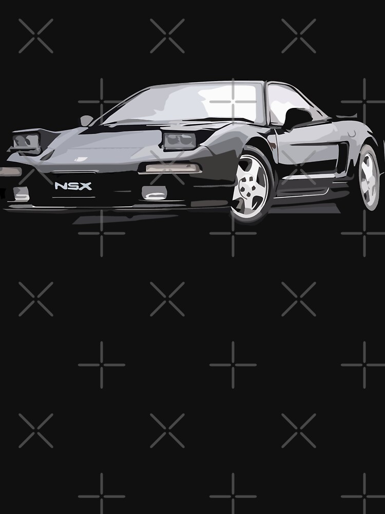"Black Honda NSX" T-shirt for Sale by FromThe8Tees | Redbubble | honda ...