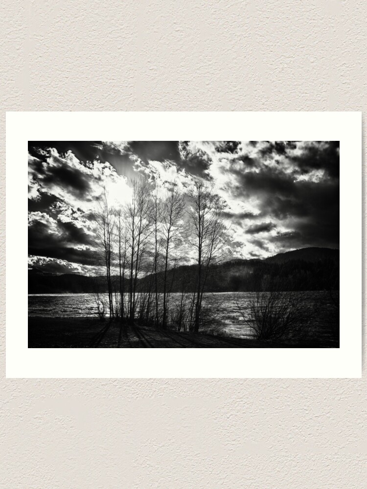 "Black and white dramatic contrast landscape fine art wall art - Freddo ...