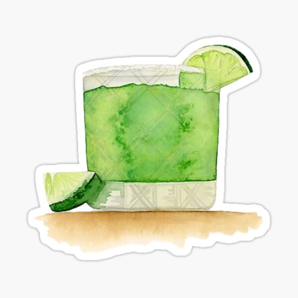 "Margarita on the Rocks" Sticker for Sale by AlexaMartinDes | Redbubble