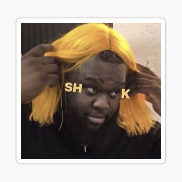 "shook meme" Sticker for Sale by Bribrivz | Redbubble