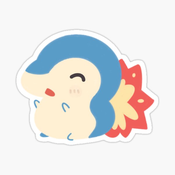 "Cyndaquil " Sticker for Sale by manodrawsthings | Redbubble