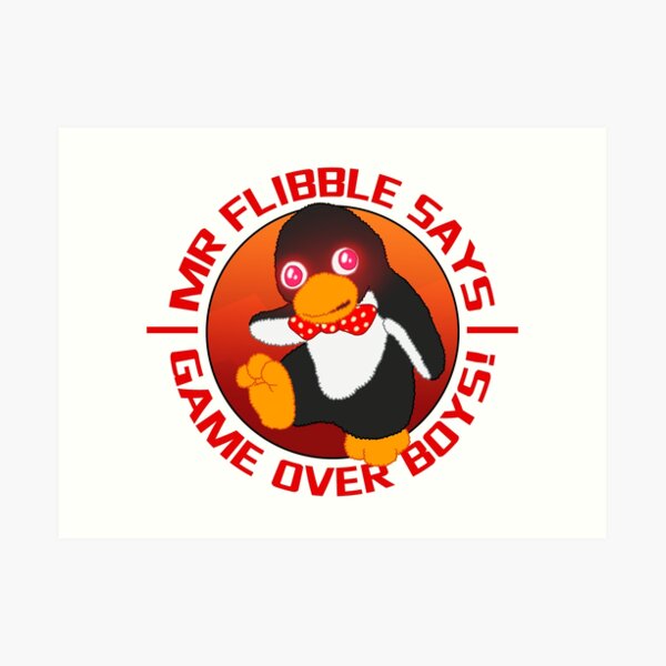 "Mr Flibble" Art Print for Sale by Hackers | Redbubble