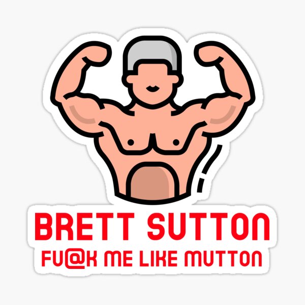 "Brett Sutton the handsome legend. " Sticker for Sale by Flexys | Redbubble