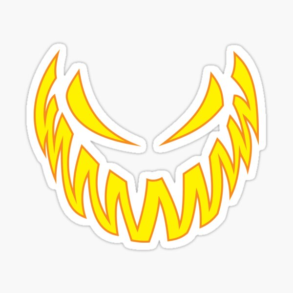 "Ghoulish Jack-O-Lantern Face" Sticker for Sale by SpitefulDesign ...