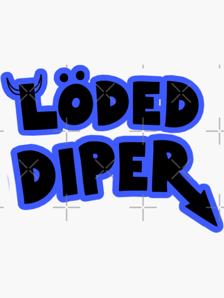 "loded diper logo from a diary of a wimpy kid" Sticker for Sale by ...
