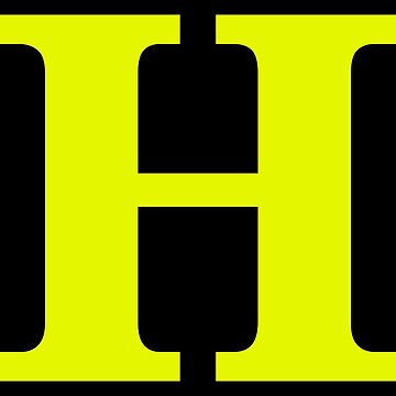 "Yellow Letter H" Sticker for Sale by DevineDesignz | Redbubble