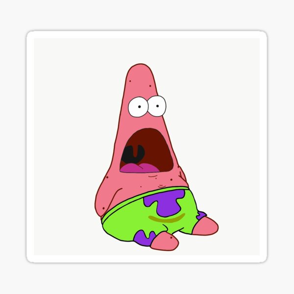 "Patrick Screaming " Sticker for Sale by KysCreations | Redbubble