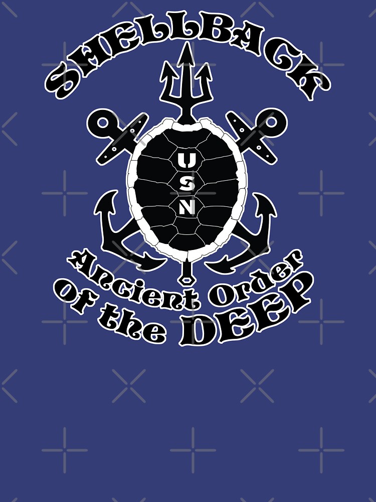 "Shellback Ancient Order of the Deep Blk" T-shirt for Sale by MadMando ...