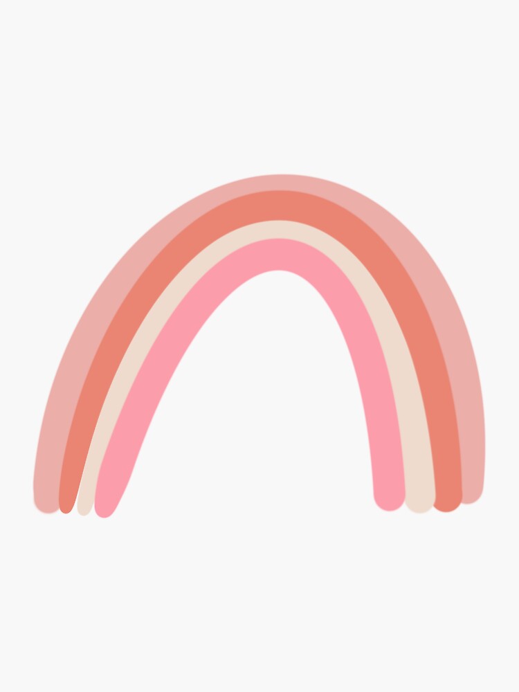 "Pink Rainbow" Sticker by Brookeo770 | Redbubble