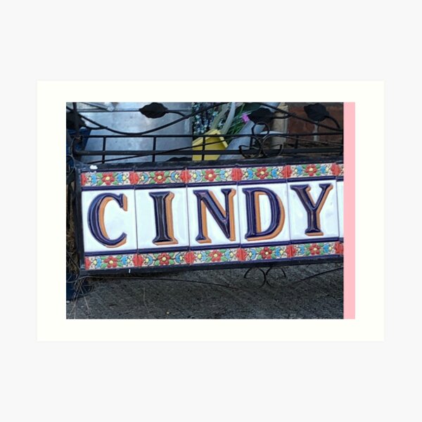 "Cindy, A gift for Cindy, Cindy sticker" Art Print by PicsByMi | Redbubble