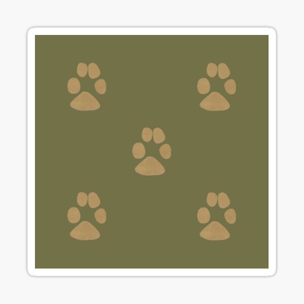 "Five Paw Prints" Sticker for Sale by PSCSCo | Redbubble
