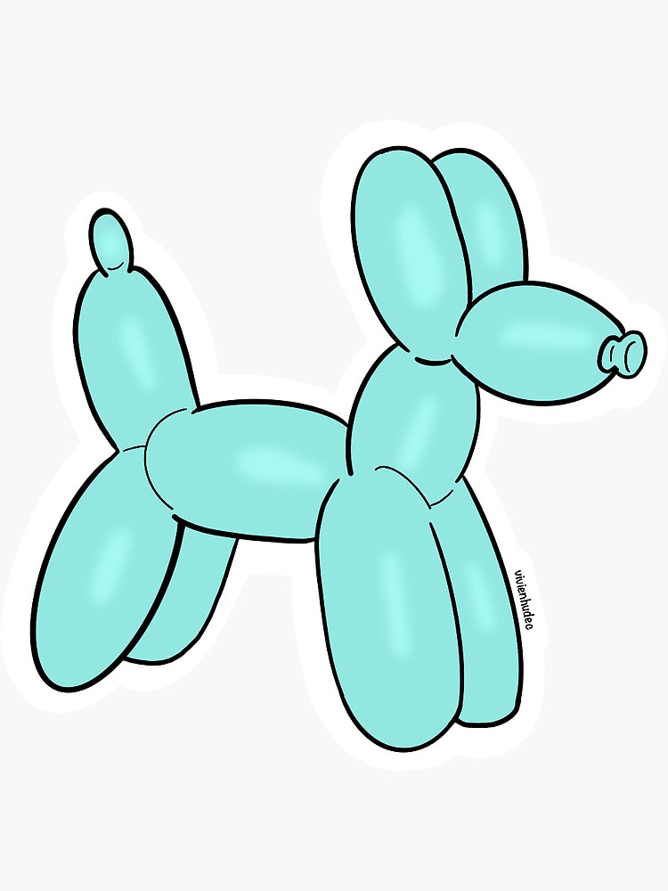 "Balloon animal sticker" Sticker for Sale by vivienhudec | Redbubble