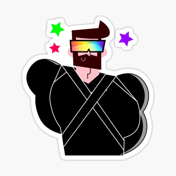 "Hunky Guy Dancing" Sticker by Stepadoda | Redbubble